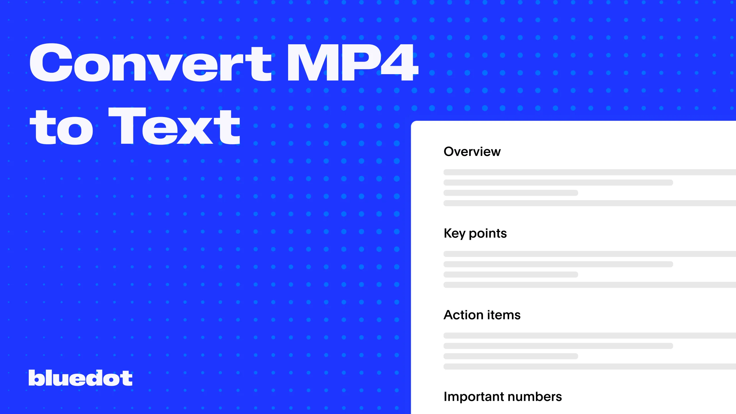 Convert MP4 to Text
